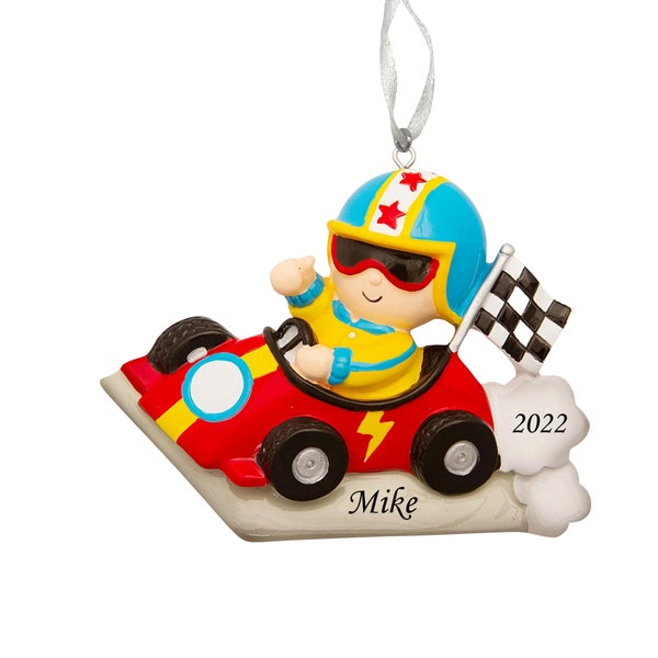 Race Car Ornament - Etsy