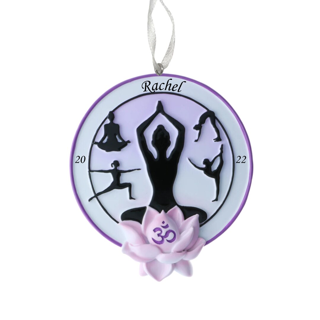 Yoga Poses Personalized Christmas Ornament, Meditation Exercise and ...
