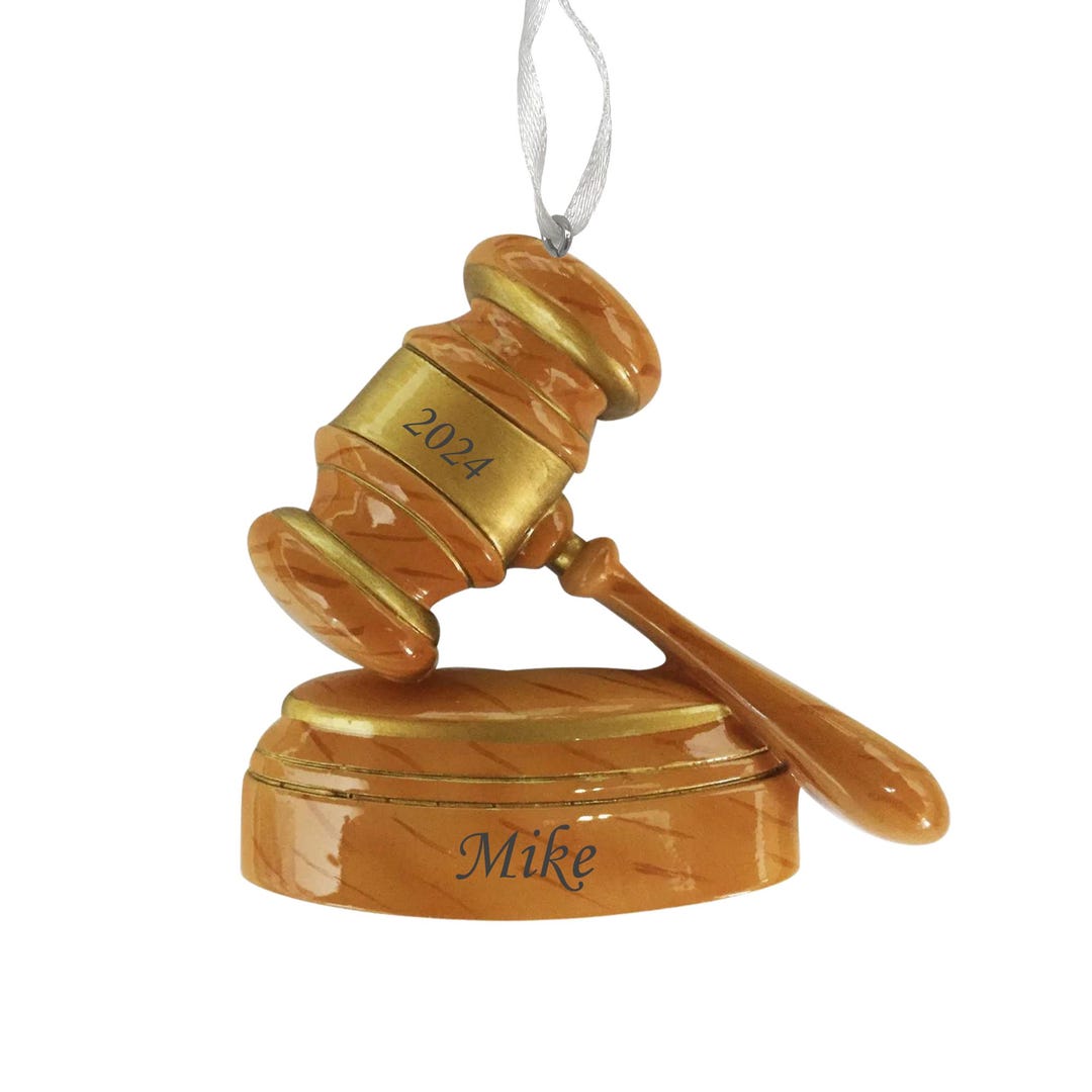Judge Personalized Christmas Ornament, Law School Graduation ...