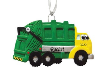 Garbage Truck Ornament Trashman Ornament Men's Garbage Collector Gift ...