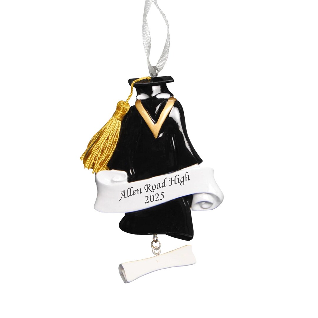 Personalized Graduation Gown Christmas Ornament: Custom Graduate ...