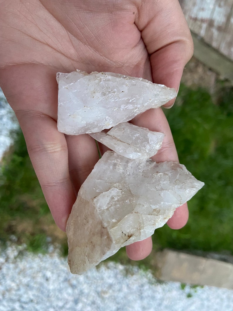 Raw White Clear Quartz - Various Shapes and Sizes! - Etsy