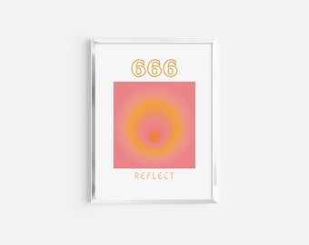 666 Reflect Poster - Etsy