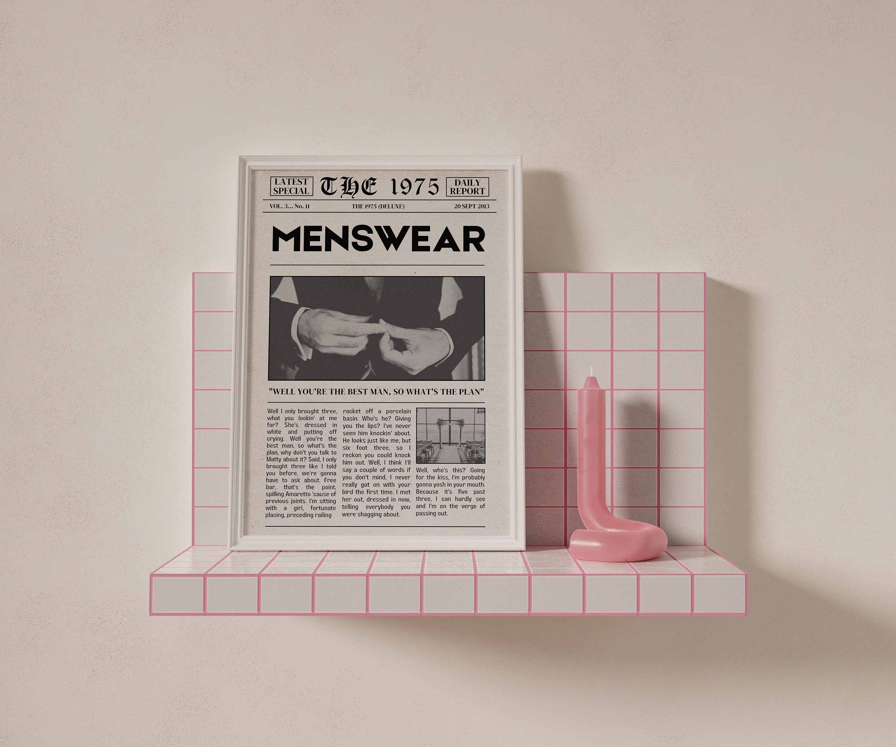 The 1975 Retro Newspaper Poster, The 1975 Merch Poster Designed & Sold ...