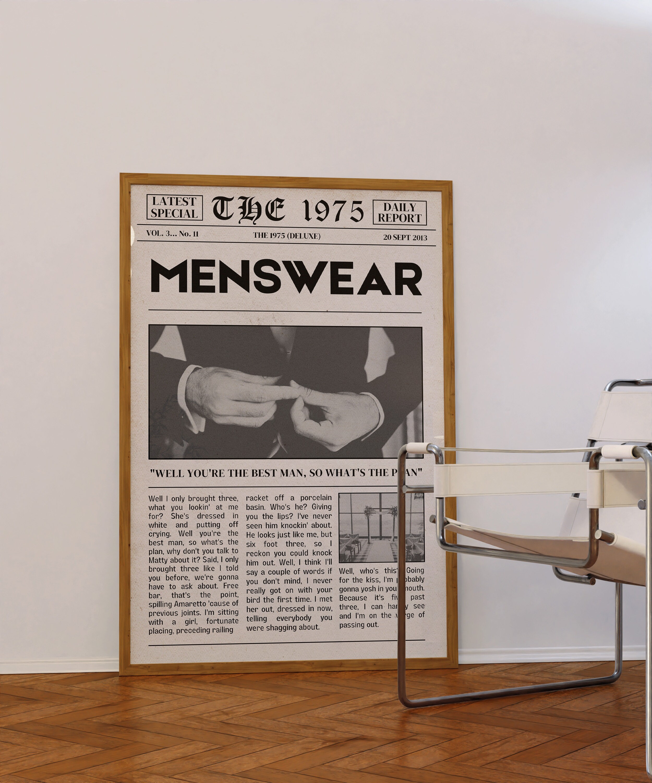 The 1975 Retro Newspaper Poster, The 1975 Merch Poster Designed & Sold ...