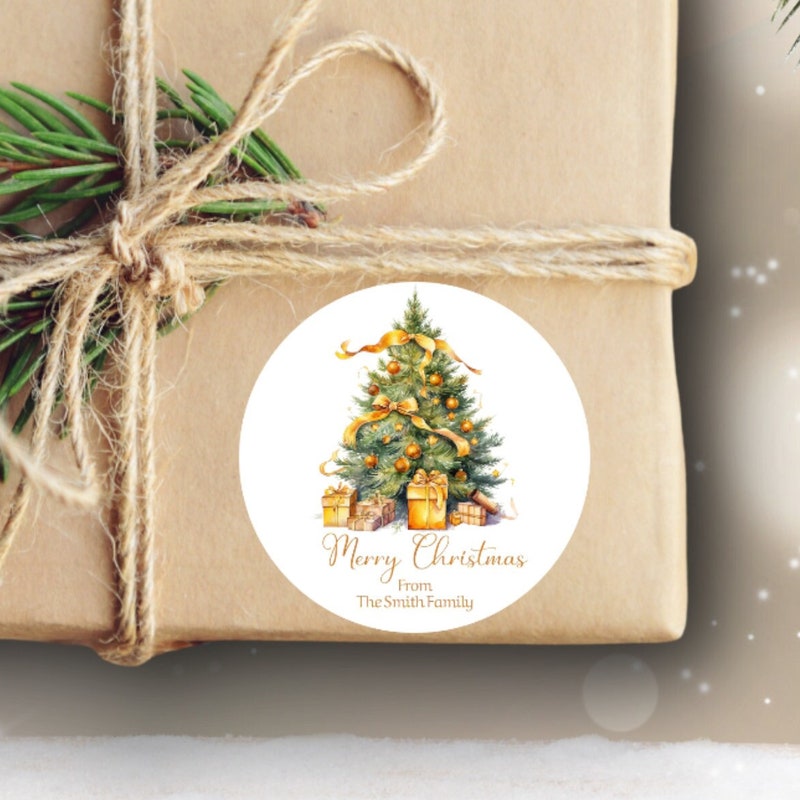 Christmas Tree Label - Etsy