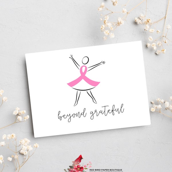 Breast Cancer Thank You Cards - Etsy
