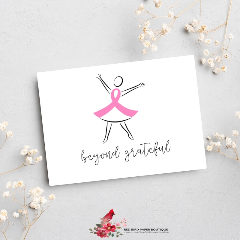 Breast Cancer Thank You Cards - Etsy