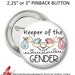 Keeper of the Gender Party Pin, Gender Reveal Party Pin, Stork, 2.25 ...