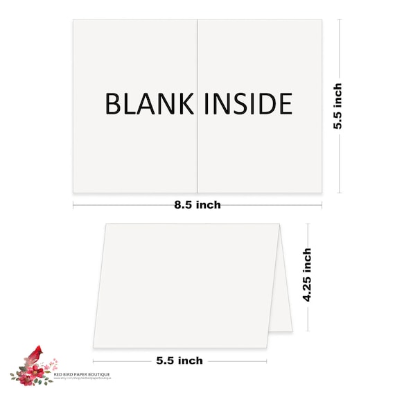 Standard wedding thank you card size | Honestweddingadvice.com