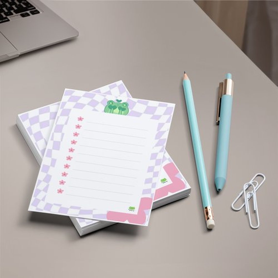 Digital Download Cute Kawaii Froggy Notepad List Page - Etsy