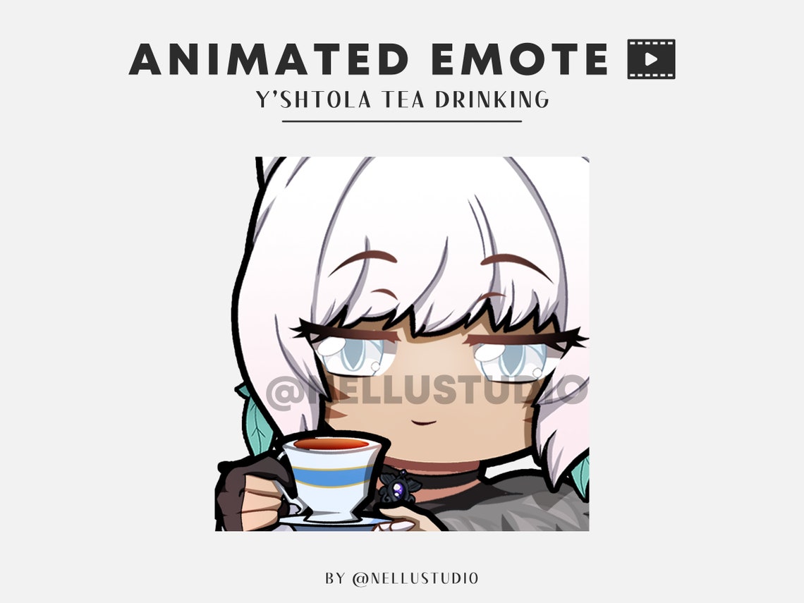 FFXIV Y'shtola Tea Drinking | Animated Emote - Etsy