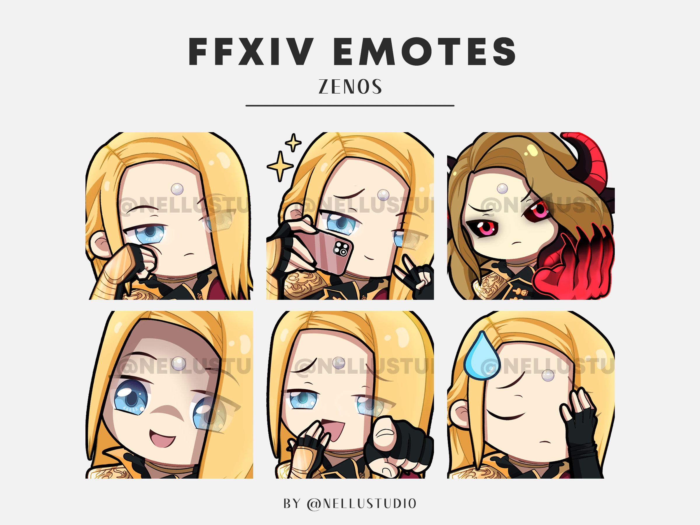 Ffxiv Zenos Emote Pack Etsy
