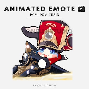 Honkai SR : Pom-pom train | Animated emote - Etsy France