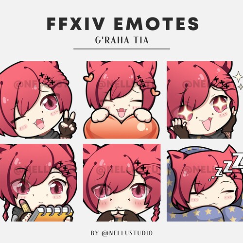 Ffxiv Graha Tia Emote Pack Etsy