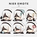 Nier Automata: 2B | Emote Pack - Etsy
