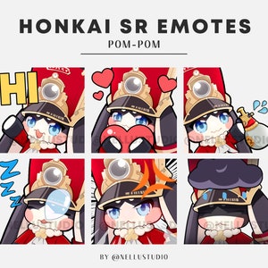Honkai SR: Pom-pom | Emote Pack - Etsy