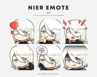 Nier Automata: 2B | Emote Pack - Etsy