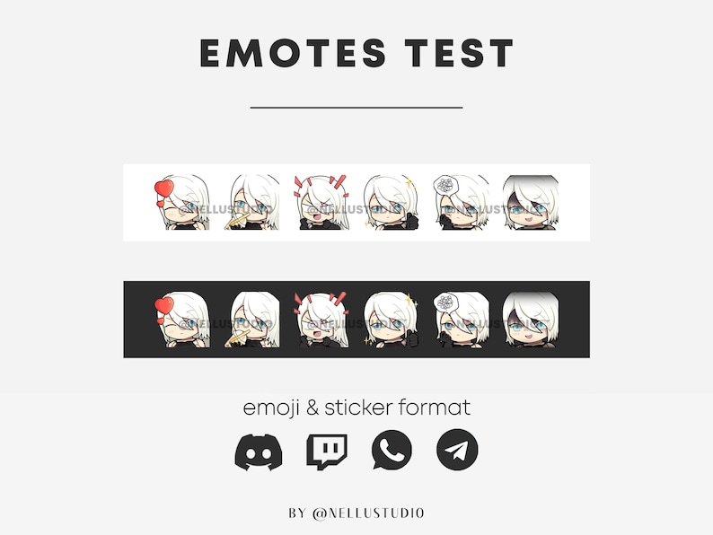 Nier Automata: A2 | Emote Pack - Etsy