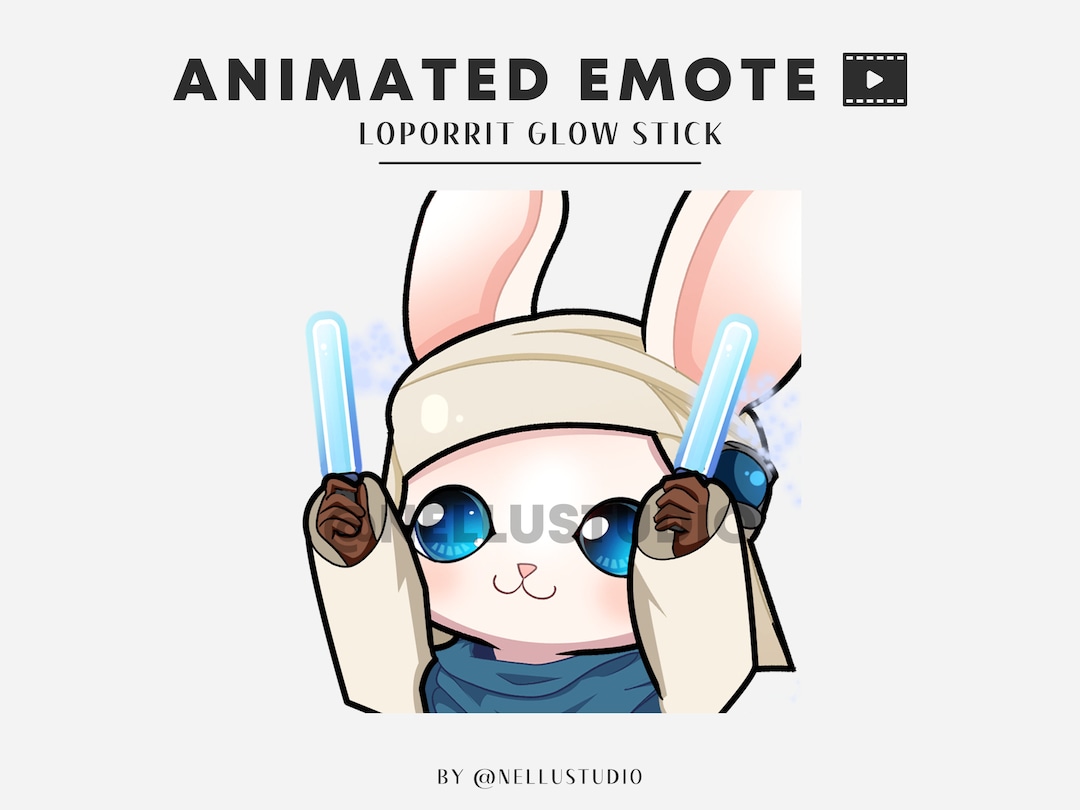 FFXIV Loporrit Glow Stick | Animated Emote - Etsy