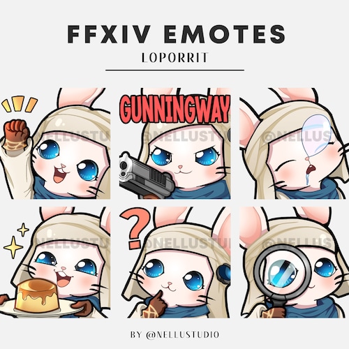 FFXIV Game Icon Emote Pack - Etsy