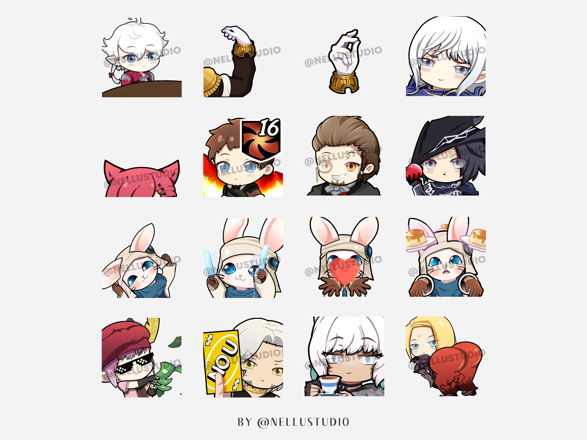FFXIV MEGA PACK | 16 Animated Emotes! - Etsy