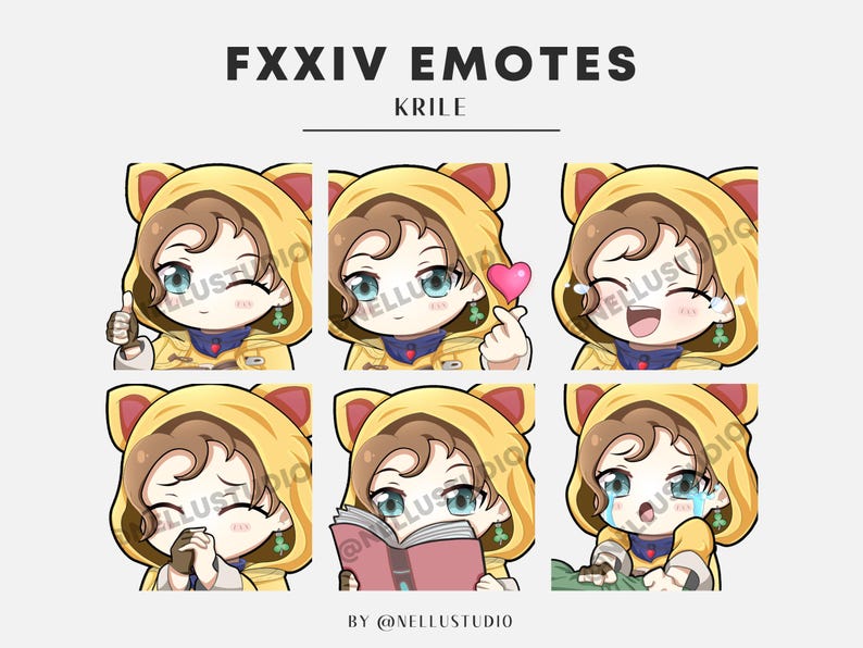 FFXIV Krile | Emote Pack - Etsy