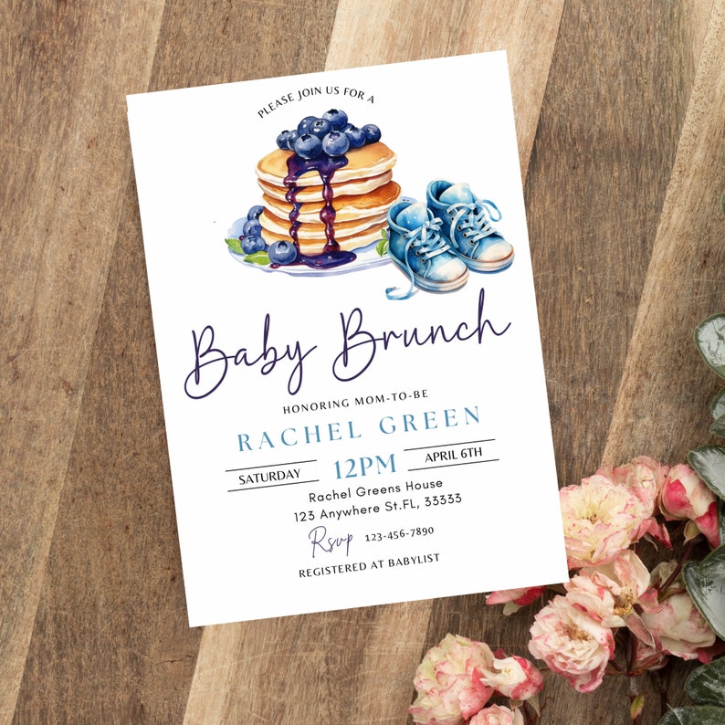 Editable Brunch Invitation Backyard Party Brunch and Bubbly Babes Who ...