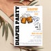 Diaper Party Invitation: Brews, Crew, Diapers (editable Instant ...