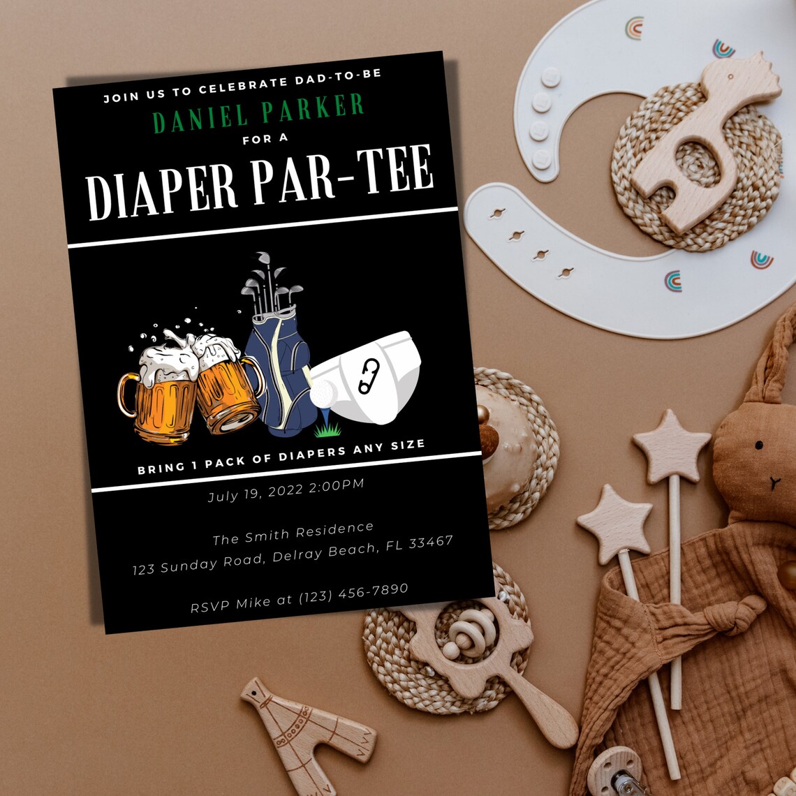 DIAPER PARTY TEMPLATE, Baby Shower, the Crew, Dad’s Baby Shower ...