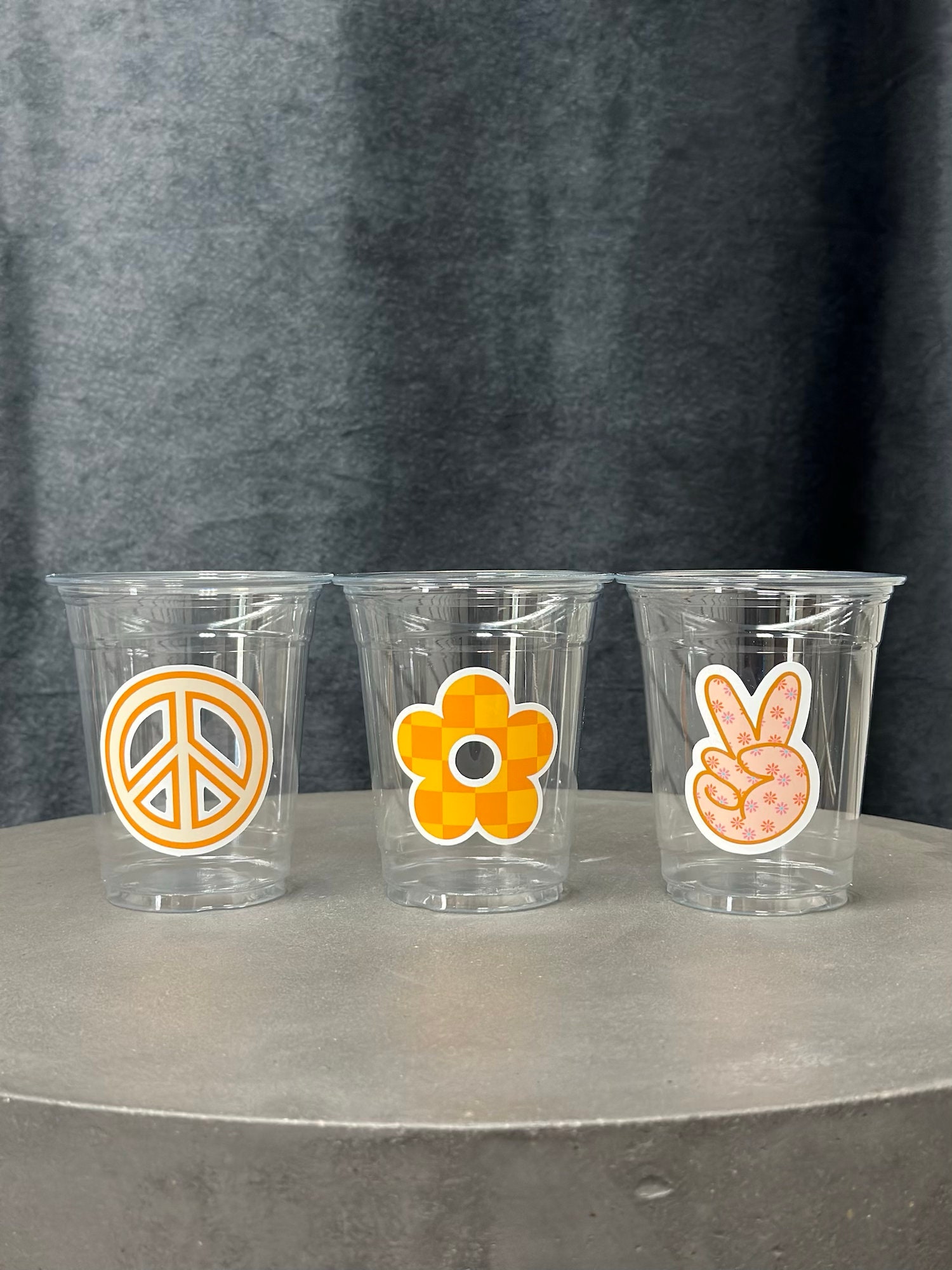 Retro Party Cups 70s Party Groovy Party Cups Smiley Face Cup Birthday ...
