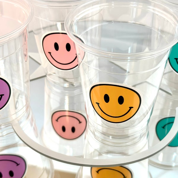 Smiley Face Paper Cups - Etsy