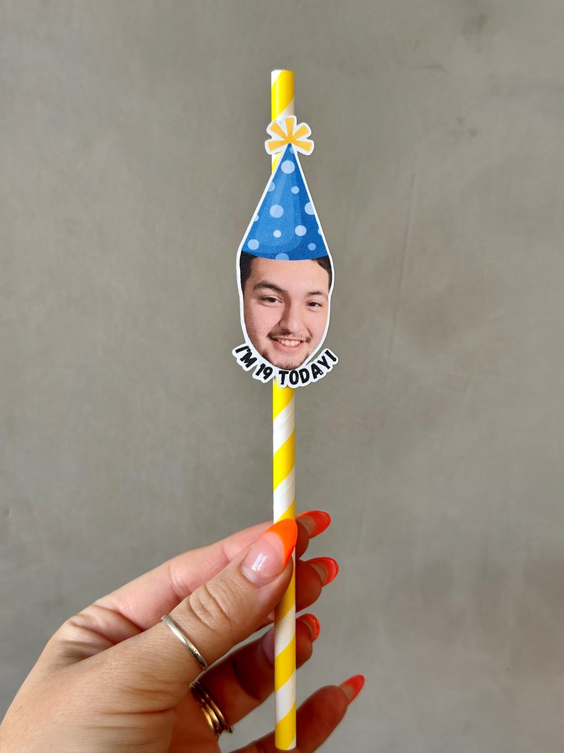 Custom Face Straws Bachelorette Party Birthday Party Straws - Etsy