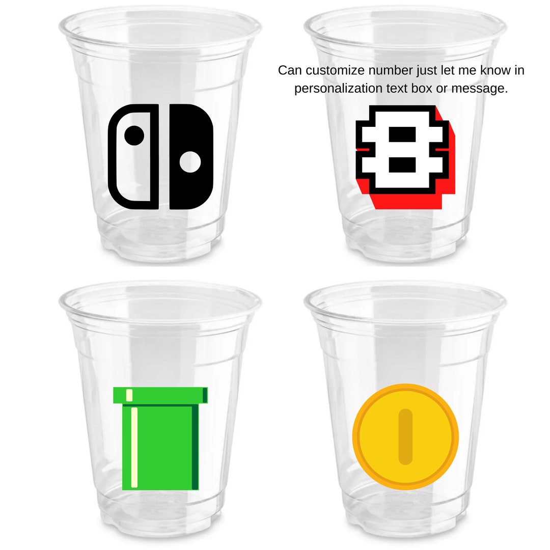Gamer Party Cup Gamer Birthday Themed Party Gaming Party Decor Party ...