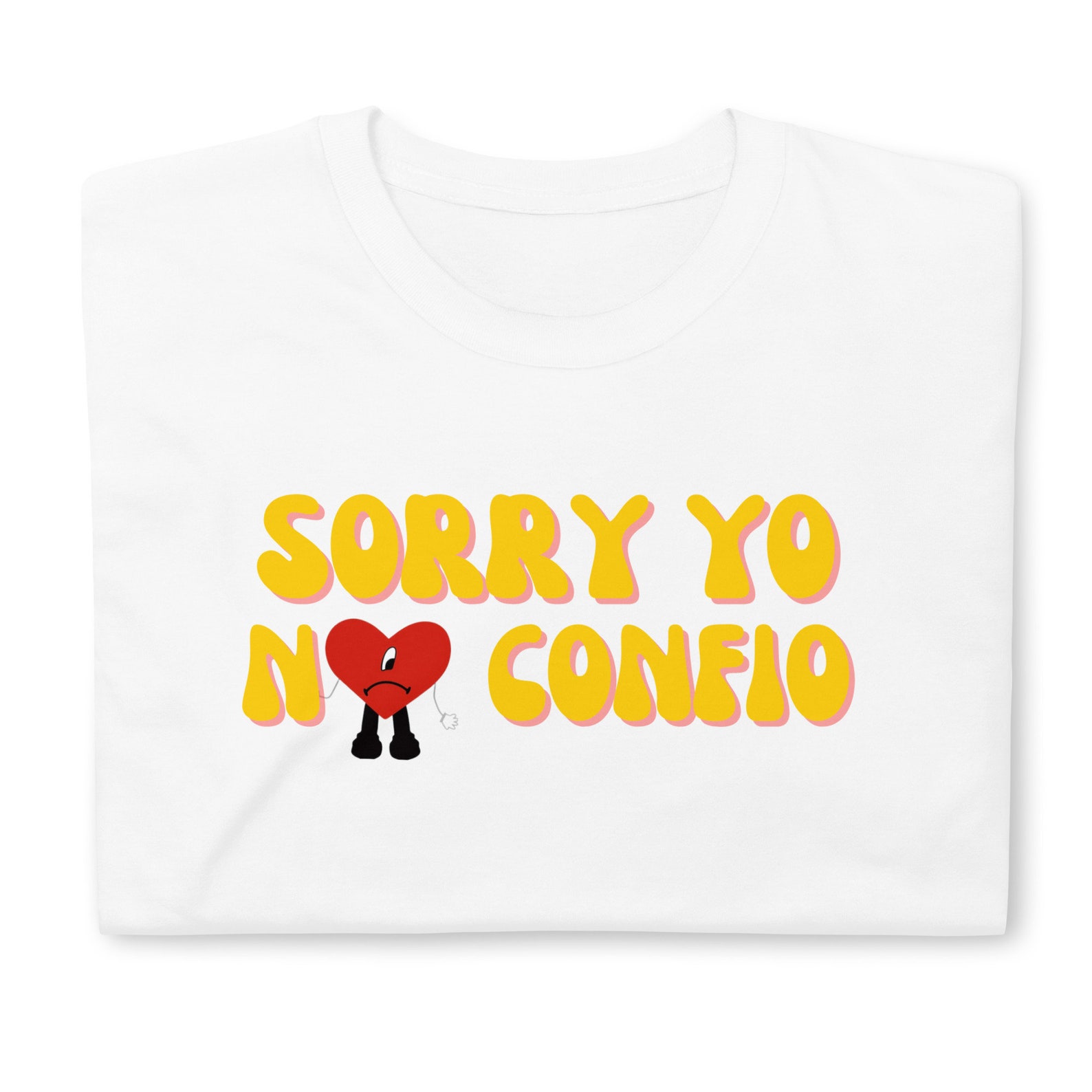 Sorry Yo No Confio Graphic Tee, Bad Bunny Shirt, Bad Bunny Merchandise ...