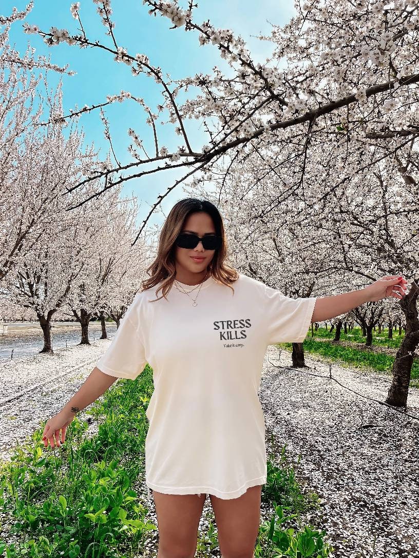 Stress Kills Graphic Tee, Empowerment Shirt, Mental Health Awareness ...