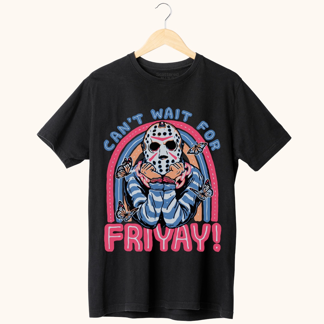 TGIF the 13th - Funny Jason Cartoon Character Shirt, Class Halloween ...