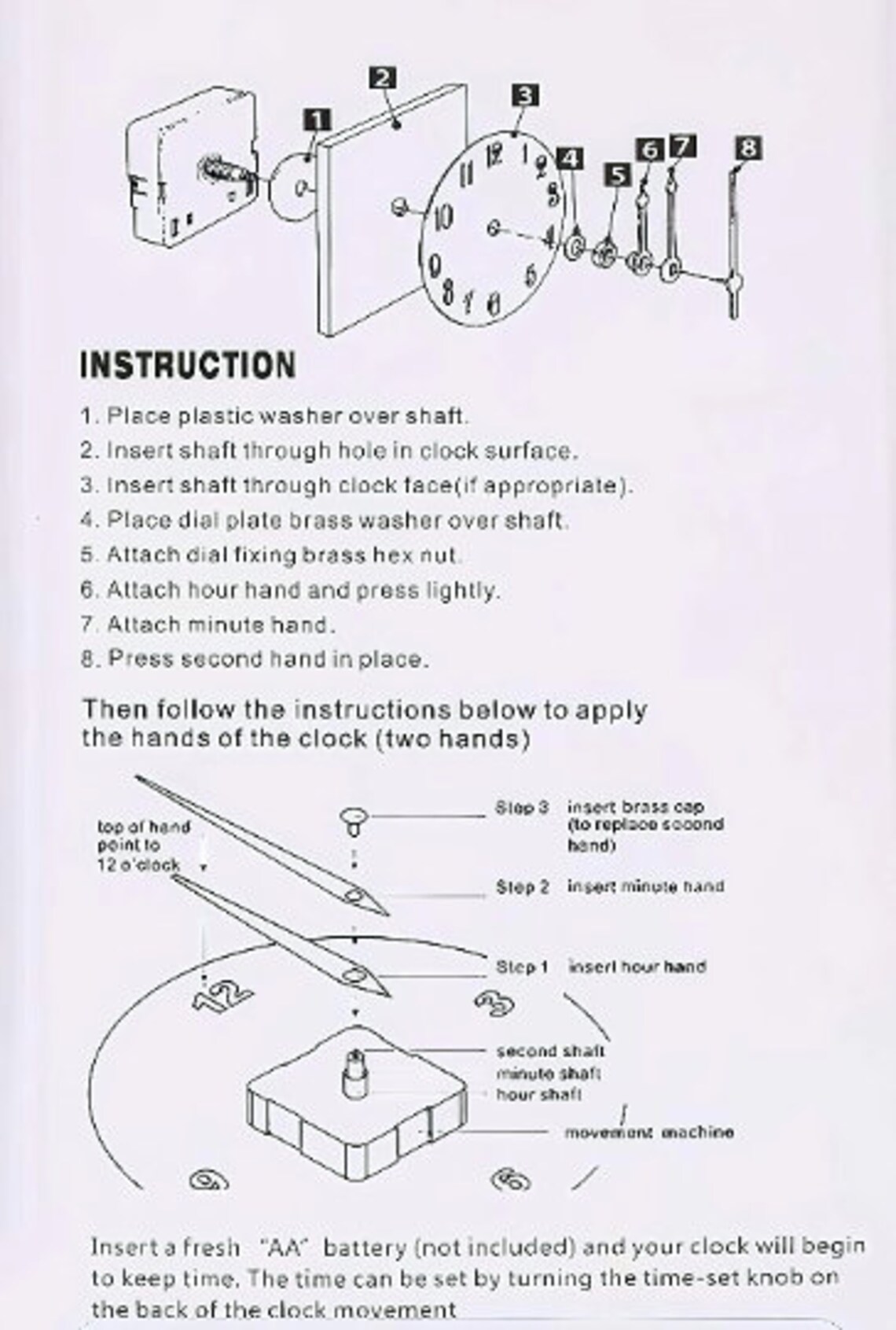 Clock Movement With Sound Module | Musical Wall Clock Movement ...