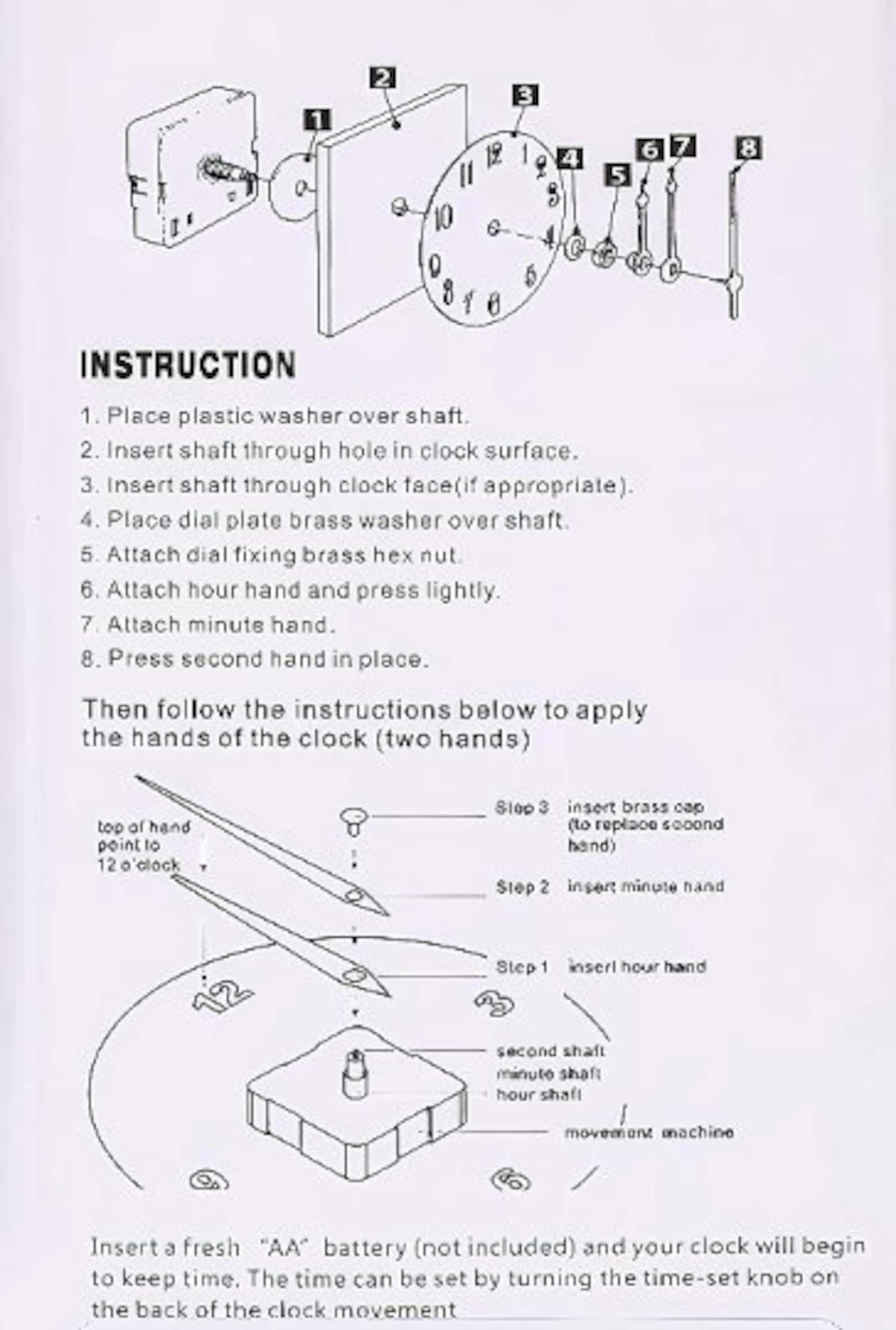 Clock Movement With Sound Module | Musical Wall Clock Movement ...