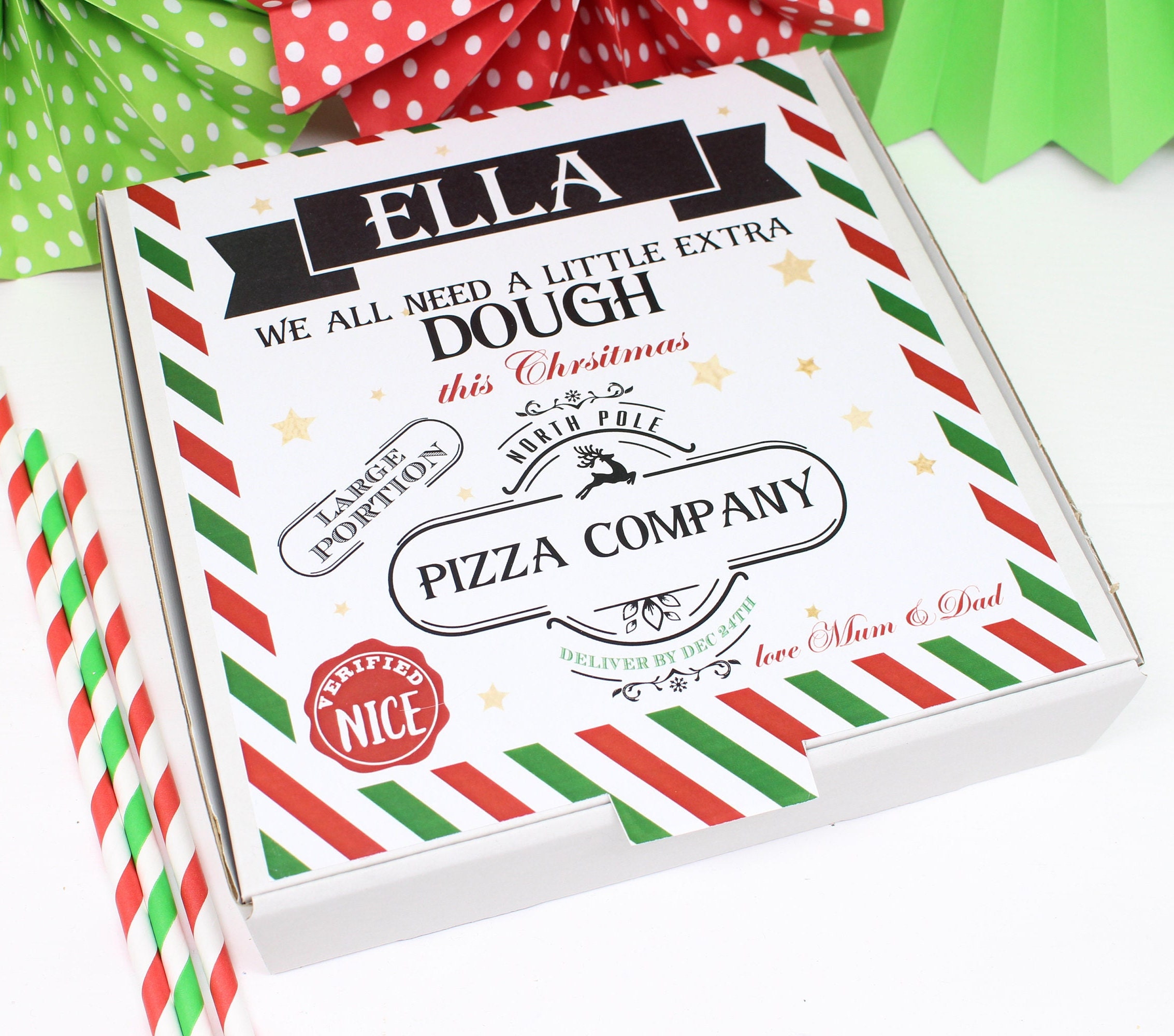 Money Holder Pizza Box Gift Favour - Etsy