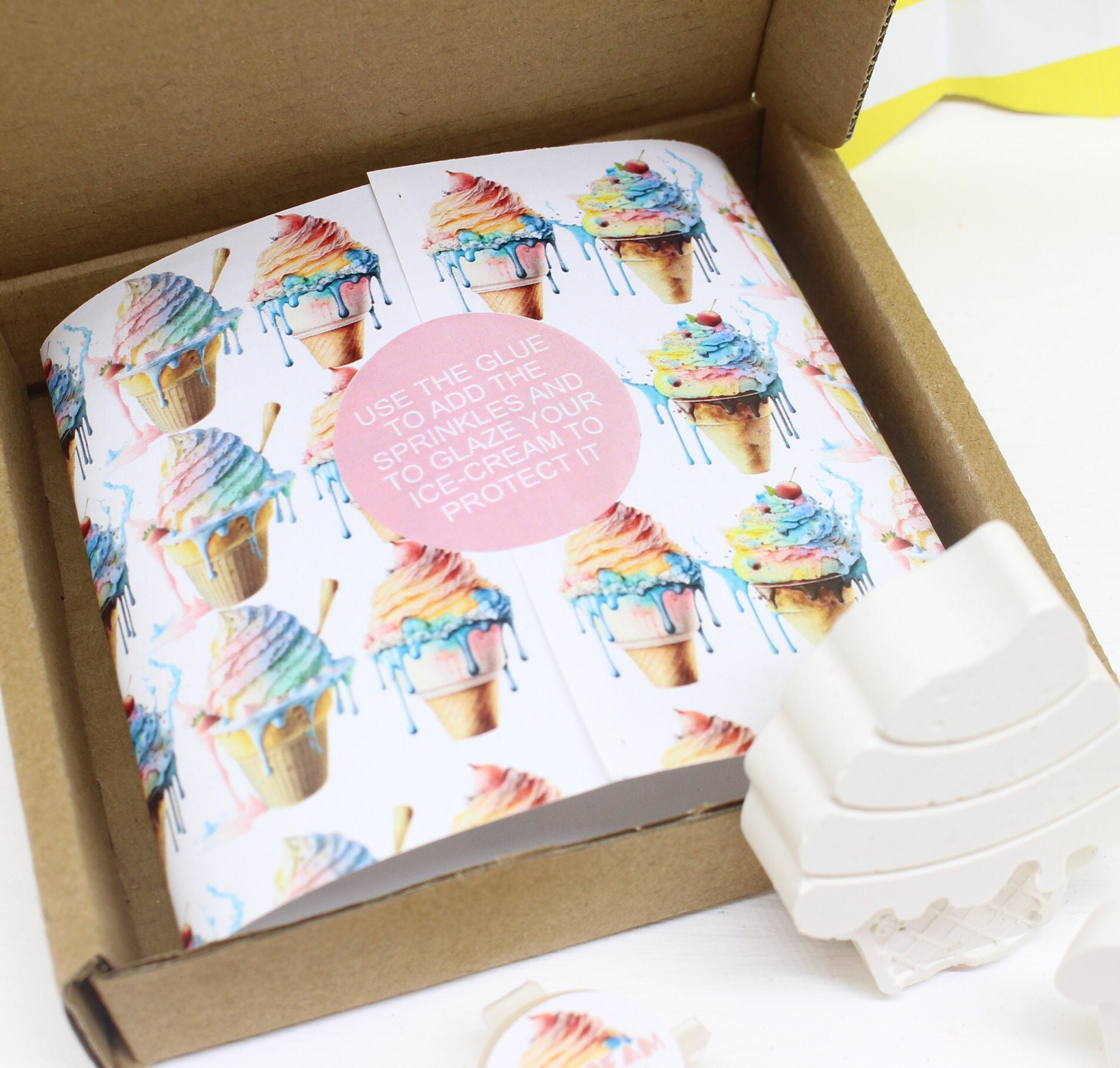 Paint Your Own Cupcake & Cupcake Plaster Party Gift Box Set - Etsy UK