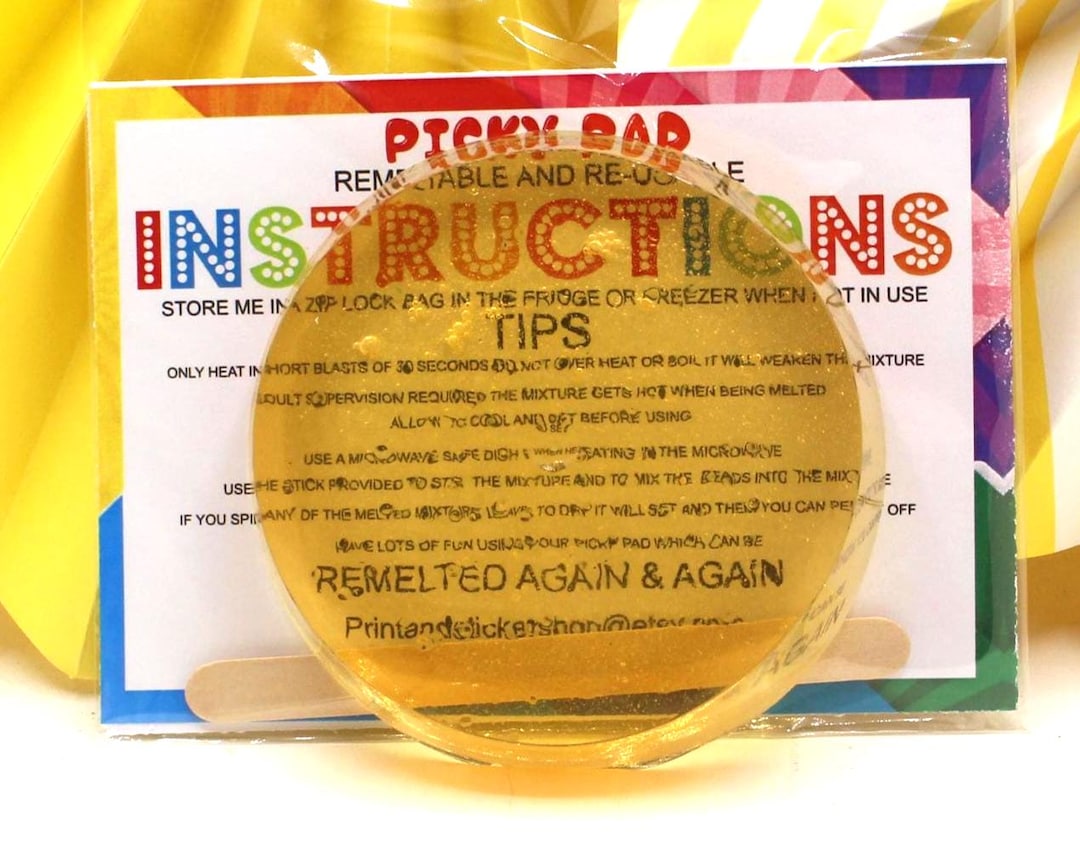 Picky Pad, Reusable, Remeltable, or Silicone Tray ADHD, Skin Picking ...