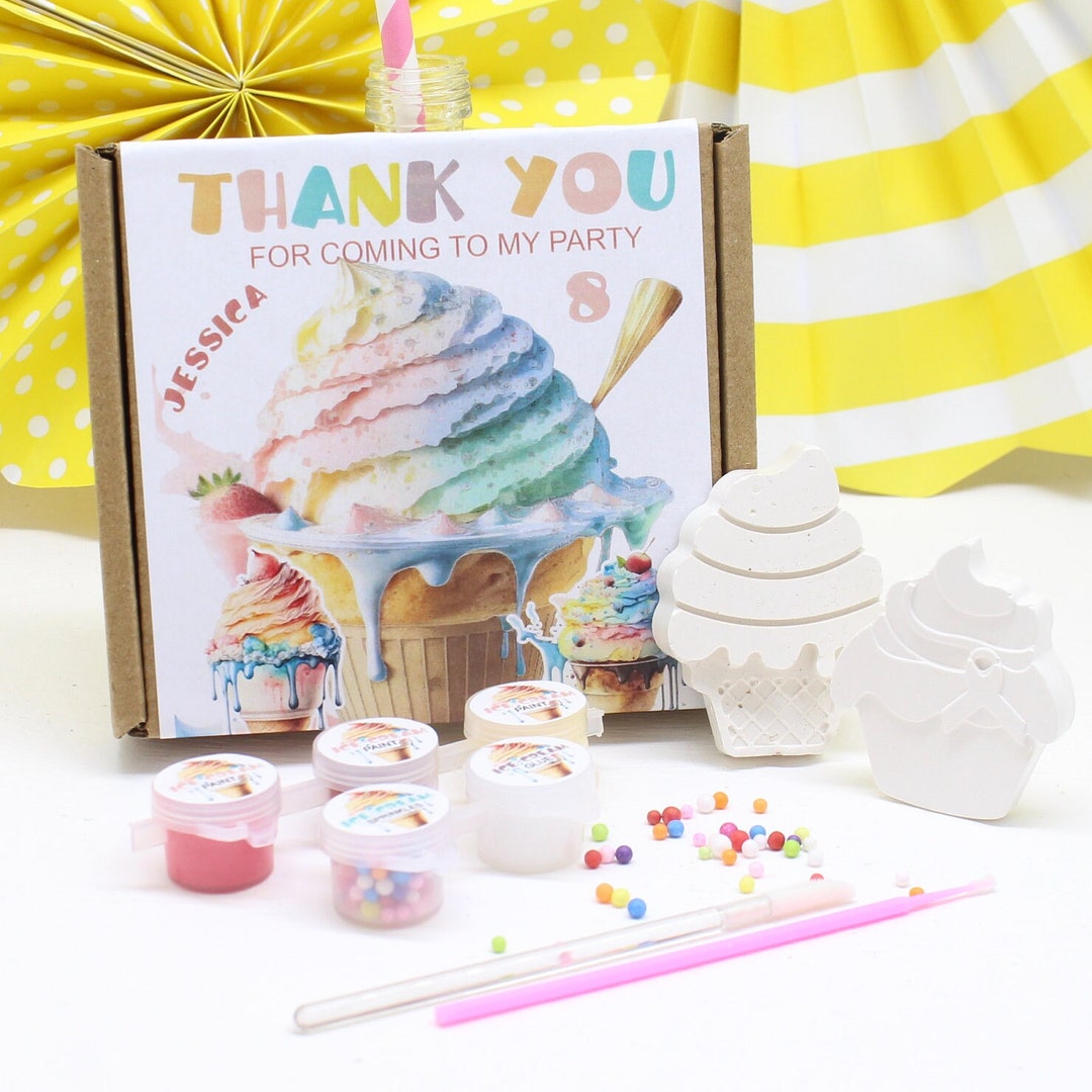 Paint Your Own Cupcake & Cupcake Plaster Party Gift Box Set - Etsy UK