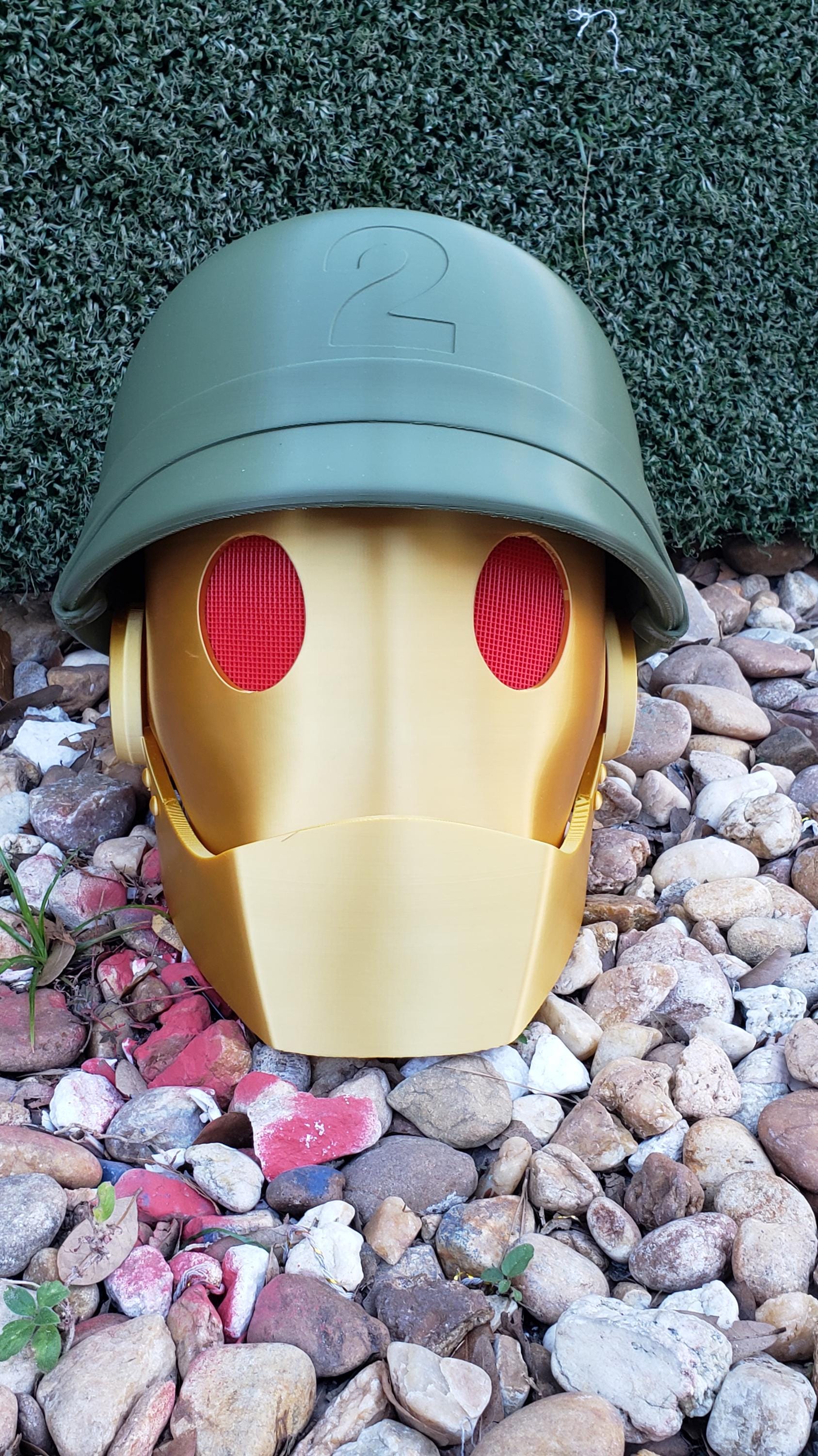G.I. Robot, Articulated Mouth, Creature Commandos, Cosplay, Helmet, 3D ...