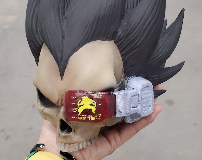 Vegeta Skull ,over 9000, Dragon Ball Inspired Skull, Prince of All ...