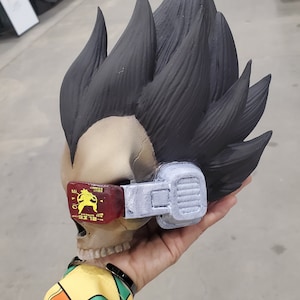 Vegeta Skull ,over 9000, Dragon Ball Inspired Skull, Prince of All ...