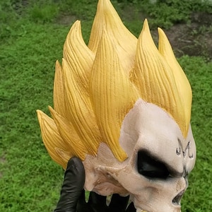 Vegeta Skull ,over 9000, Dragon Ball Inspired Skull, Prince of All ...