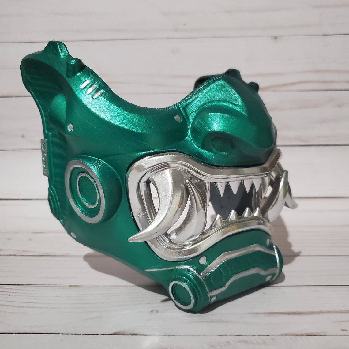 Japanese Half Mask Oni Demon Mask 3D Printed Samurai Mask - Etsy