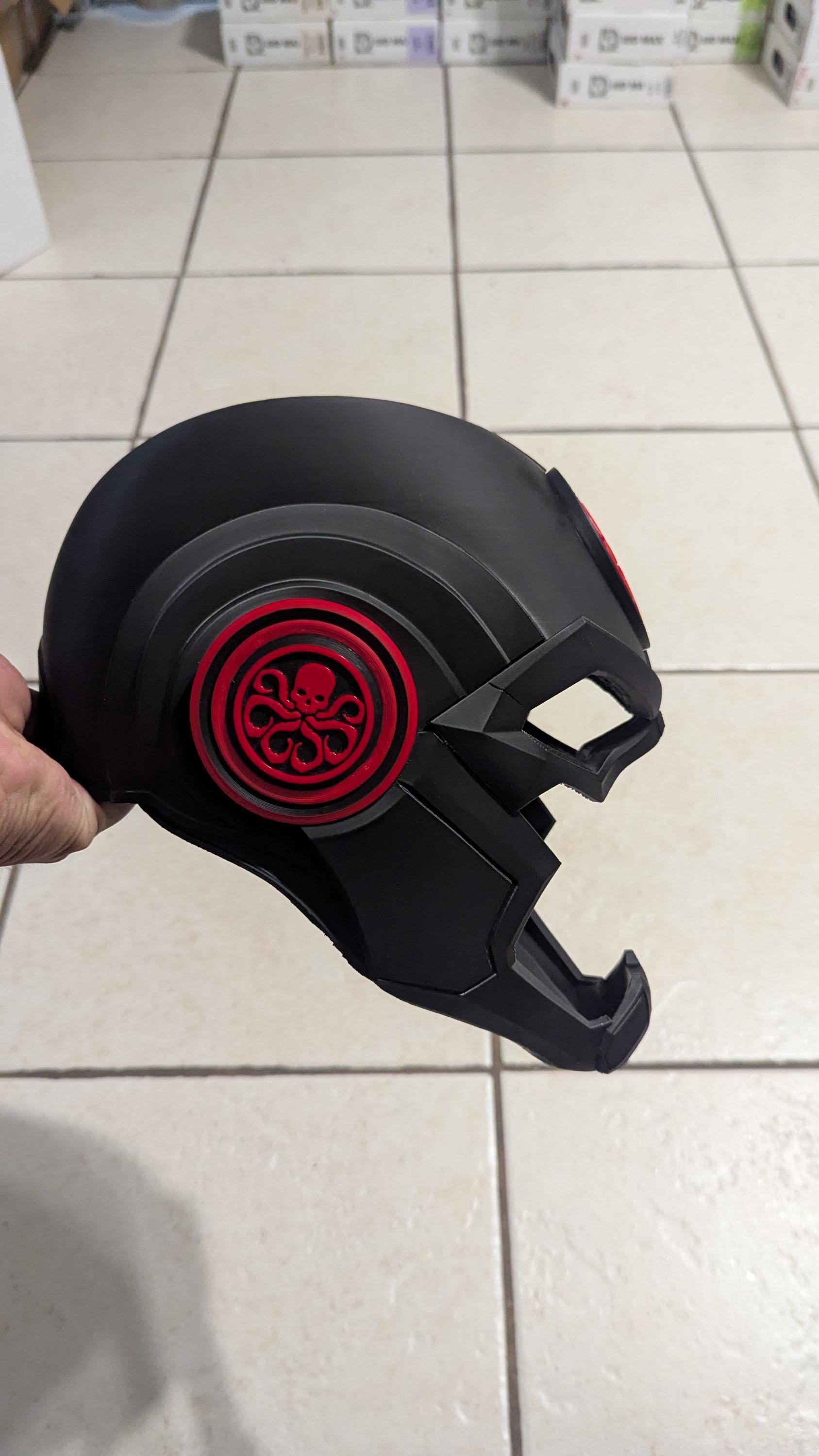 Captain Hydra, Hail Hydra, Steve Rogers, Cosplay Helmet, 3D Printed ...