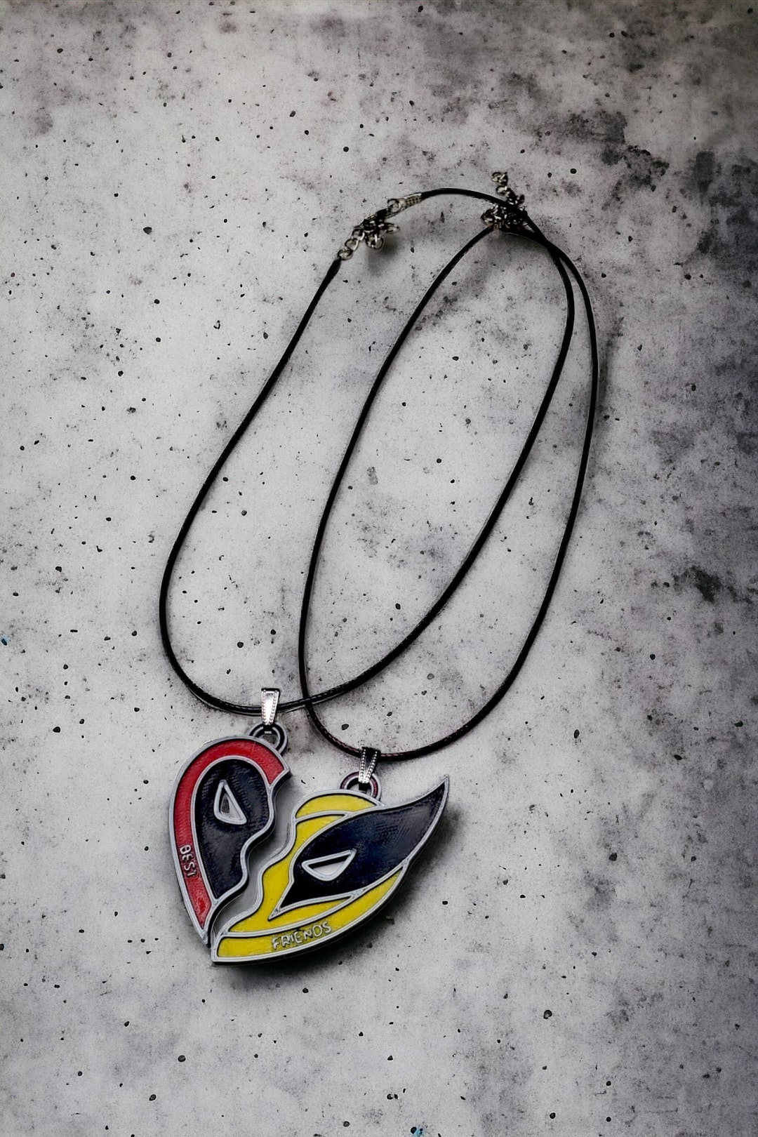 Best Friends Necklace, Deadpool, Wolverine, Jewelry, as Seen on Etsy ...